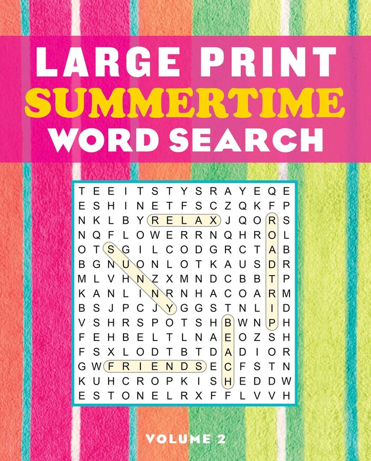 Large Print Summer Fun Word Search | Book by Editors of Thunder Bay ...