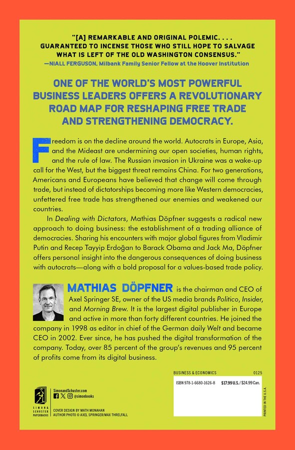 Dealings with Dictators | Book by Mathias Döpfner | Official Publisher ...