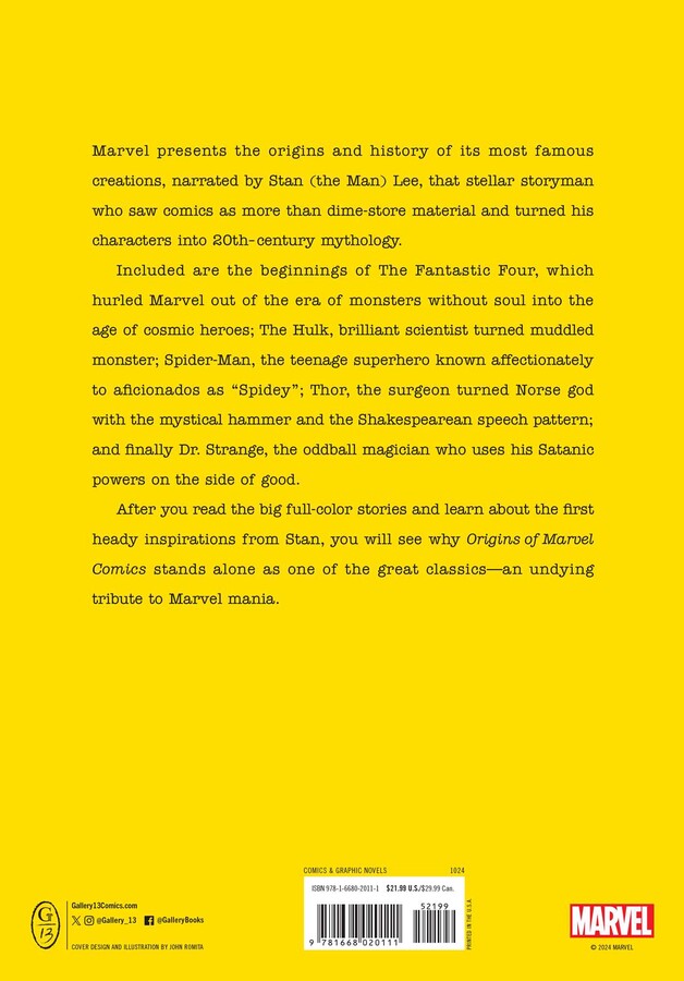 Origins of Marvel Comics | Book by Stan Lee | Official Publisher Page ...