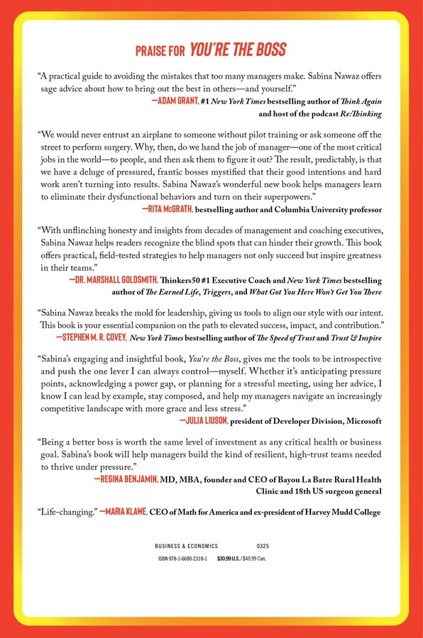 You're the Boss | Book by Sabina Nawaz | Official Publisher Page ...