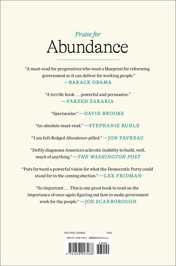Abundance | Book by Ezra Klein, Derek Thompson | Official Publisher ...