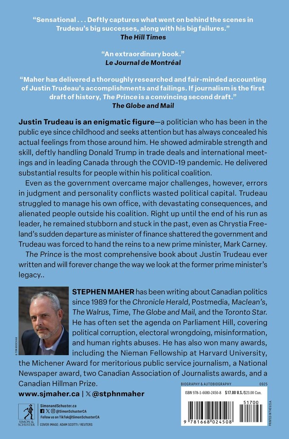 The Prince | Book by Stephen Maher | Official Publisher Page | Simon ...