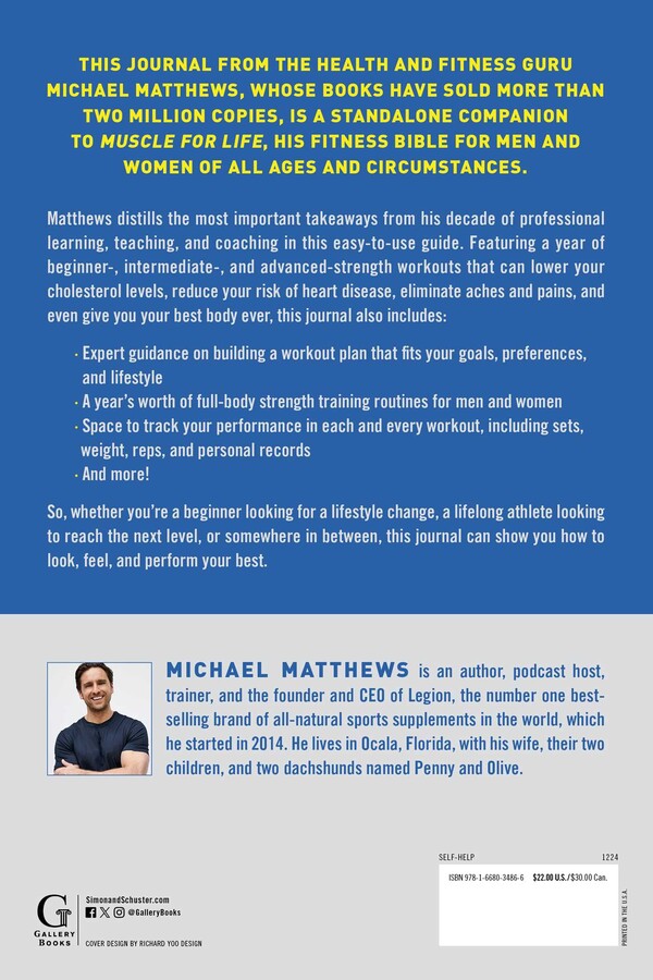 Muscle for Life Fitness Journal | Book by Michael Matthews | Official ...