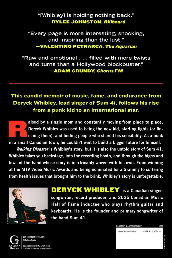 Walking Disaster | Book by Deryck Whibley | Official Publisher Page ...