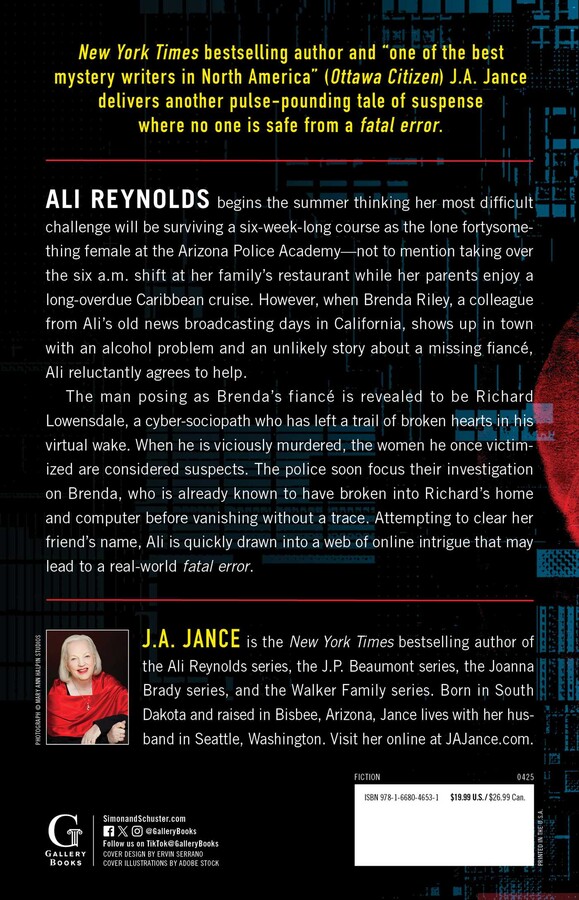 Fatal Error | Book by J.A. Jance | Official Publisher Page | Simon ...