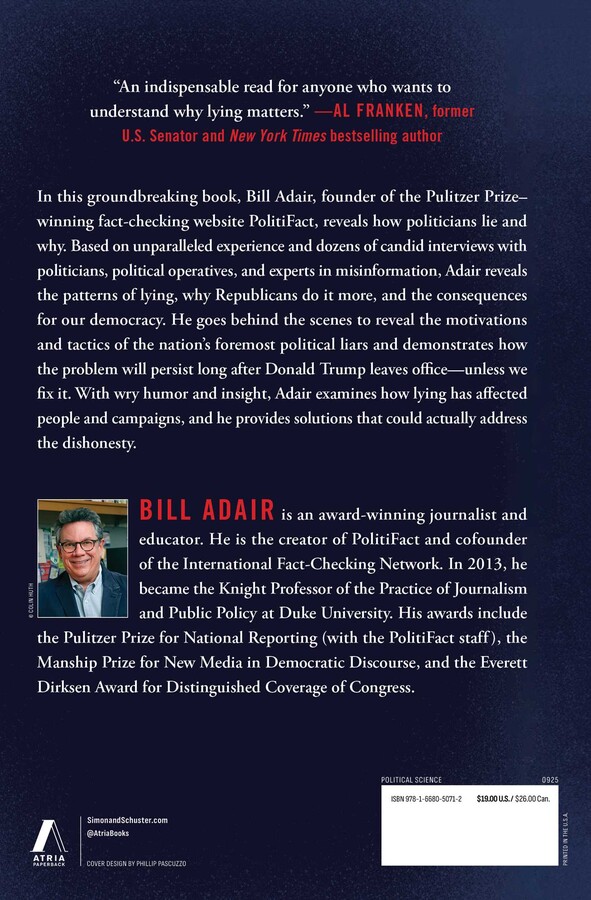 Beyond the Big Lie | Book by Bill Adair | Official Publisher Page ...