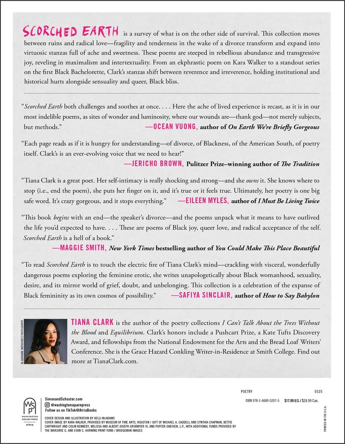 Scorched Earth | Book by Tiana Clark | Official Publisher Page | Simon ...