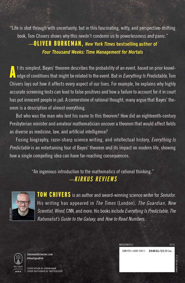 Everything Is Predictable | Book by Tom Chivers | Official Publisher Page | Simon & Schuster