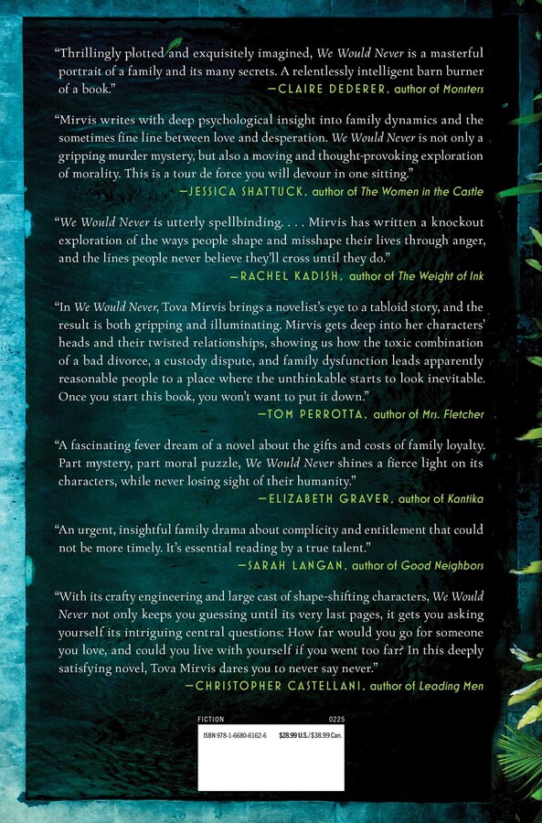 We Would Never | Book by Tova Mirvis | Official Publisher Page | Simon ...