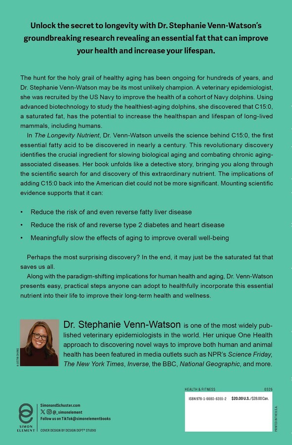 The Longevity Nutrient | Book by Stephanie Venn-Watson | Official ...