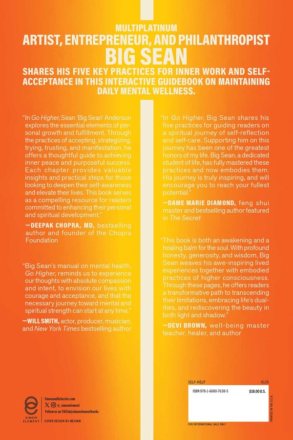 Go Higher | Book by Big Sean, Jay Shetty | Official Publisher Page ...