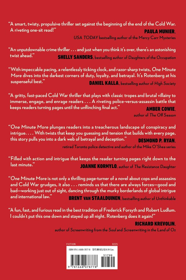 One Minute More | Book by Robert Rotenberg | Official Publisher Page ...