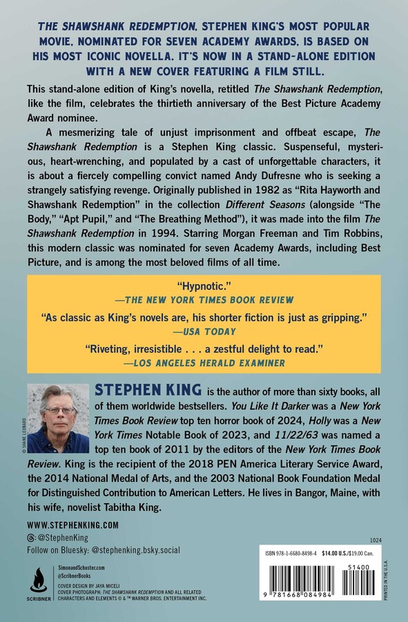 The Shawshank Redemption | Book by Stephen King | Official Publisher ...