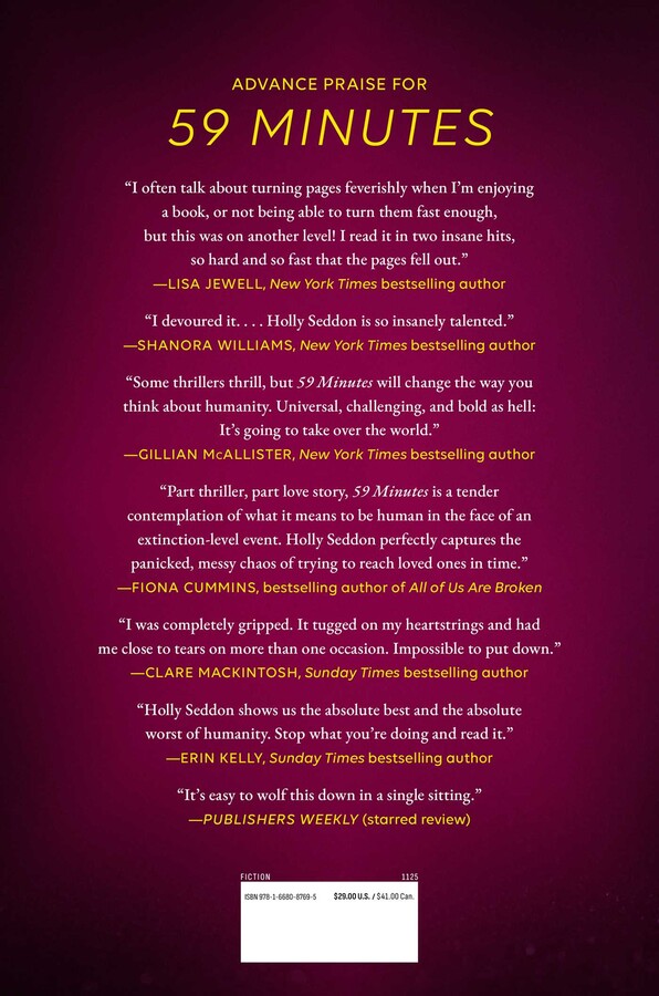 59 Minutes | Book by Holly Seddon | Official Publisher Page | Simon ...
