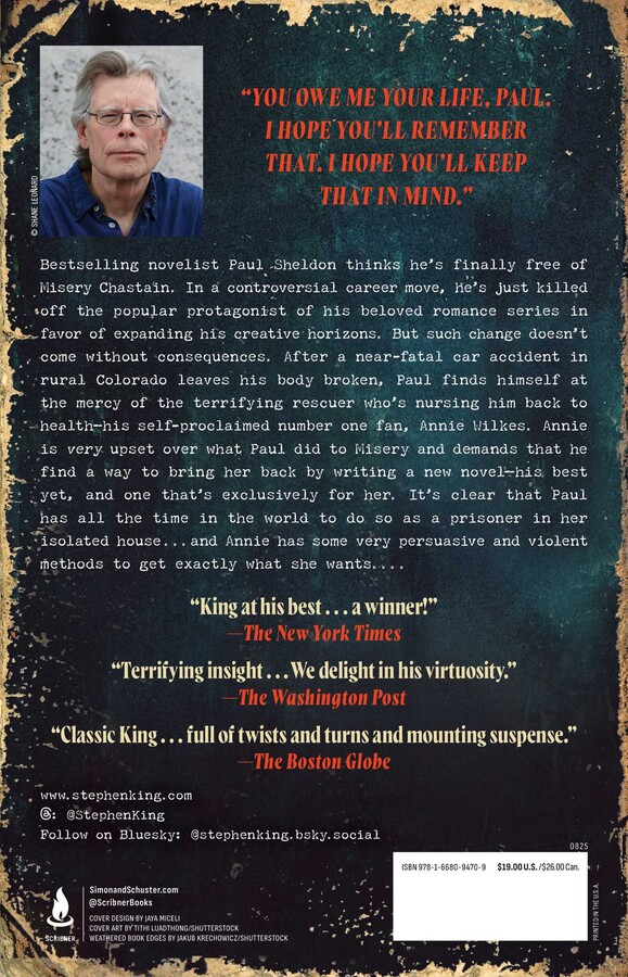 Misery | Book by Stephen King | Official Publisher Page | Simon & Schuster