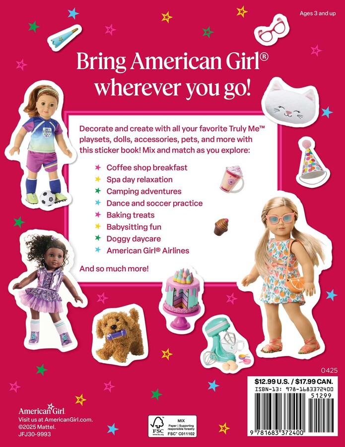 American Girl: Create Your World Sticker Book | Book by American Girl ...