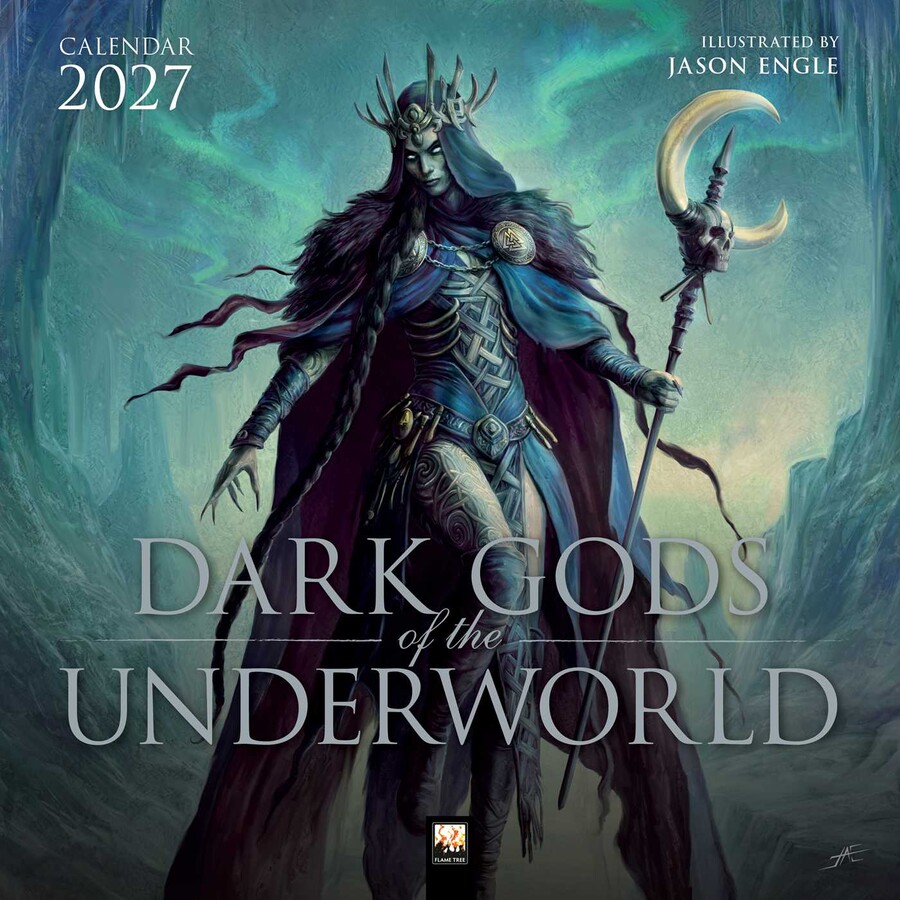 Dark Gods of the Underworld: Illustrated by Jason Engle Wall Calendar ...