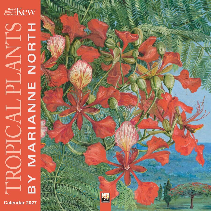 Kew Gardens: Tropical Plants by Marianne North Wall Calendar 2027 (Art ...