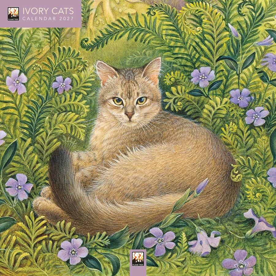 Ivory Cats by Lesley Anne Ivory Mini Wall Calendar 2027 (Art Calendar ...