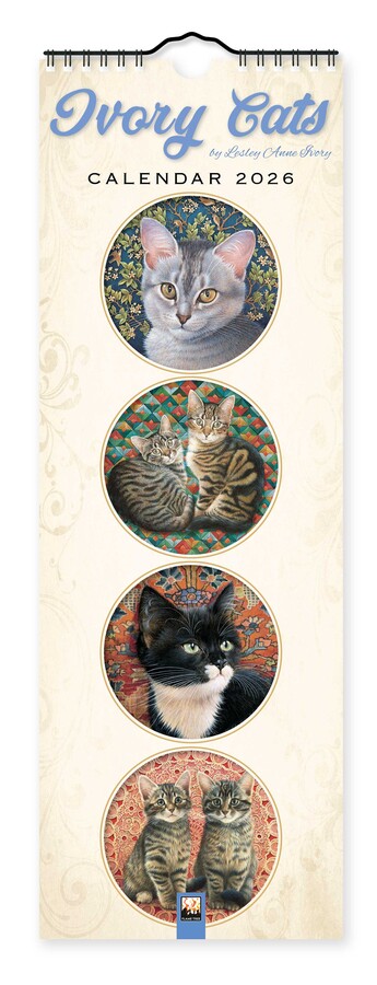 Ivory Cats Slim Calendar 2026 (Art Calendar) - Book Summary & Video ...
