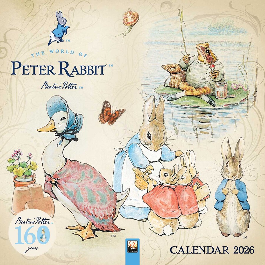 The World of Peter Rabbit Wall Calendar 2026 (Art Calendar) - Book ...