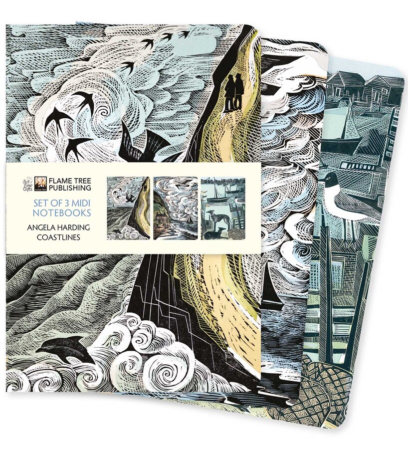 Angela Harding: Coastlines Set of 3 Midi Notebooks - Book Summary ...