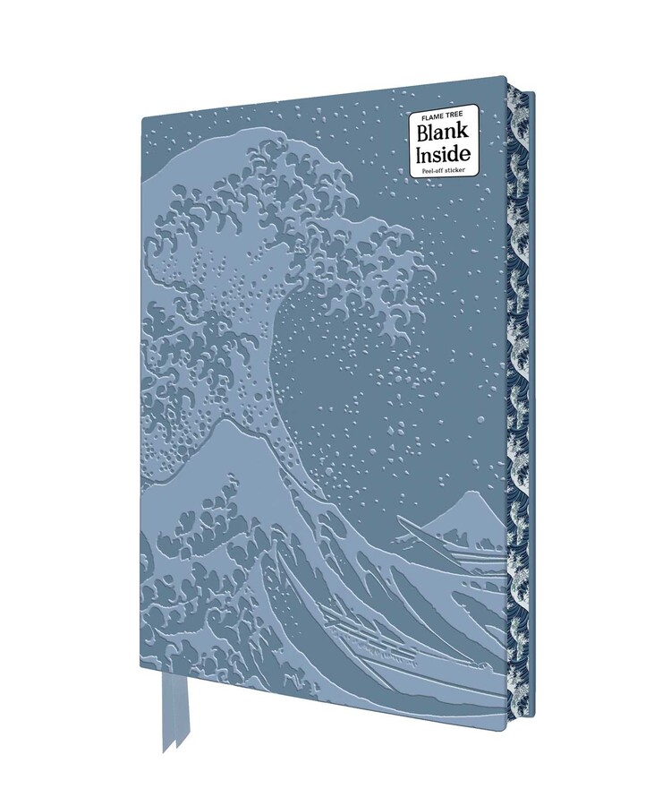 Katsushika Hokusai: The Great Wave Artisan Art Blank Notebook (Flame ...