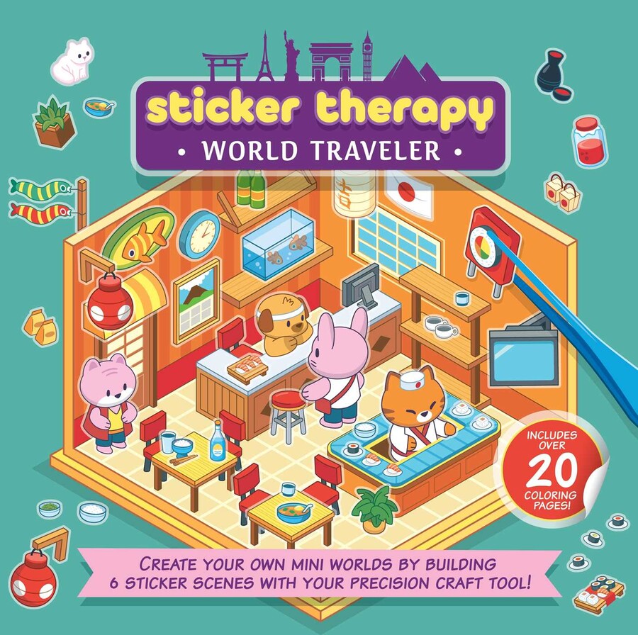 Sticker Therapy: World Traveler | Book by IglooBooks, DGPH Studio ...