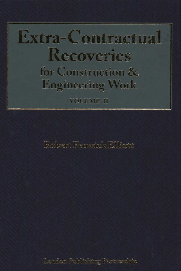 Extra-Contractual Recoveries for Construction & Engineering Work - Book ...
