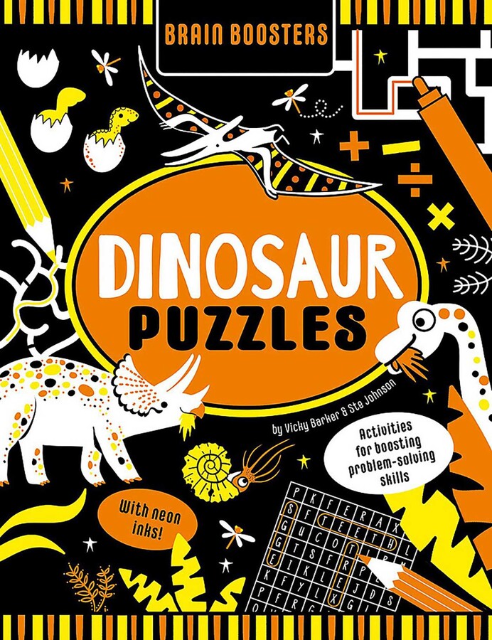 Brain Boosters: Dinosaur Puzzles | Book by Vicky Barker, Ste Johnson ...