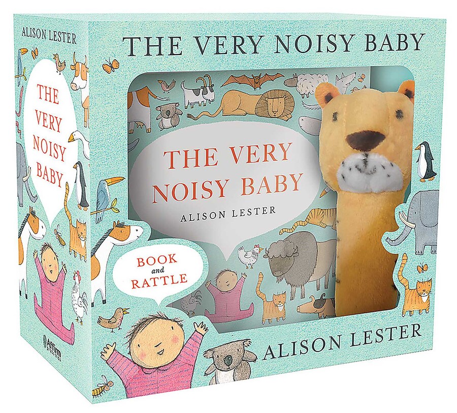 Very Noisy Baby Book & Rattle Gift Set | Book by Alison Lester ...