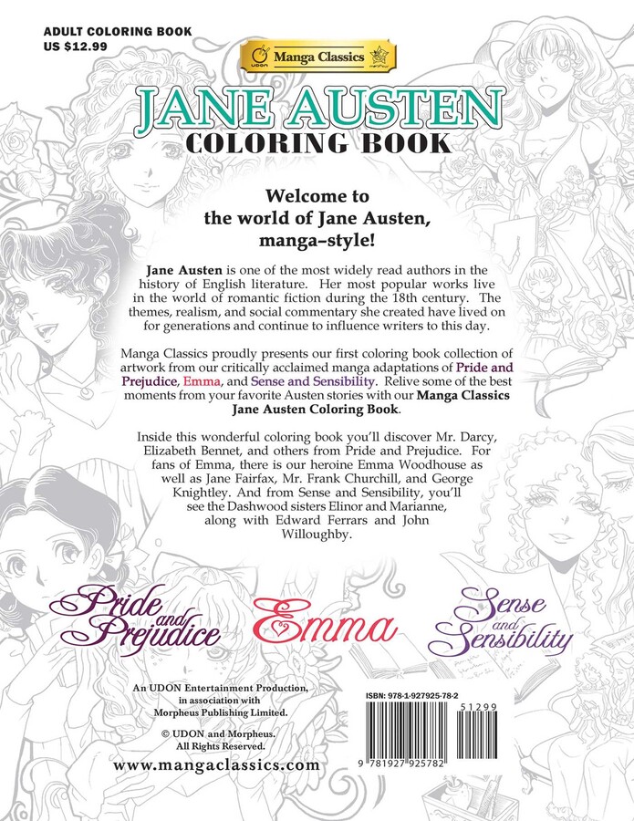 Manga Classics: Jane Austen Coloring Book | Book by Jane Austen, Po Tse ...