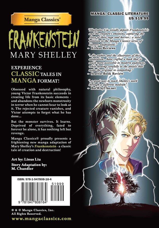 Manga Classics: Frankenstein (Paperback) | Book by Mary Shelley, Linus ...