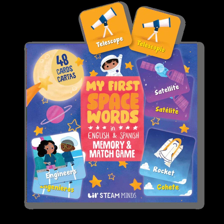 My First Space Words in English & Spanish Memory Game - Book Summary ...