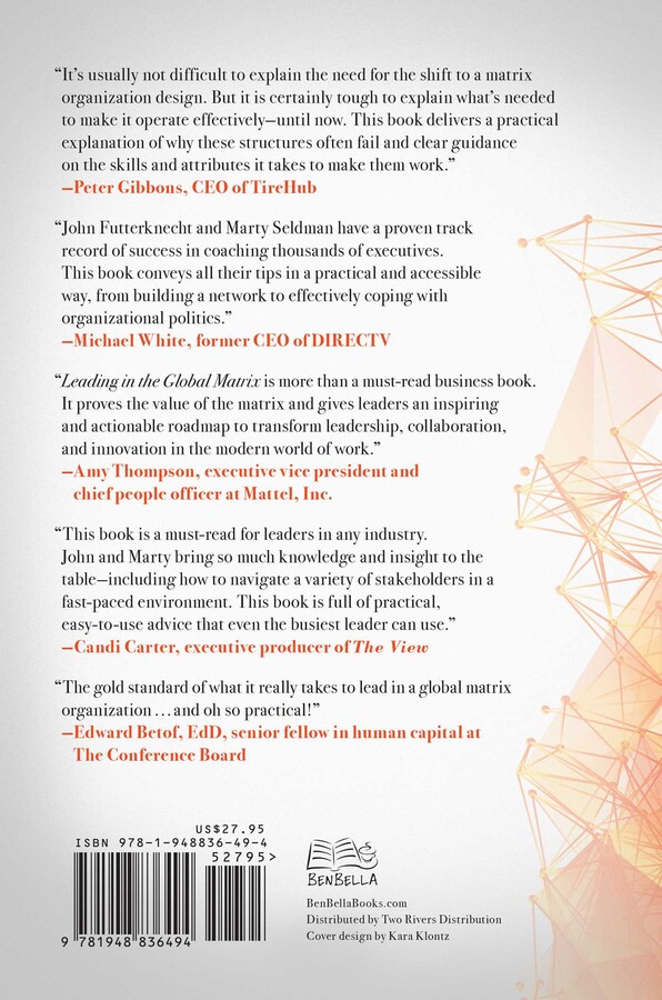 Leading in the Global Matrix | Book by John Futterknecht, Marty Seldman ...