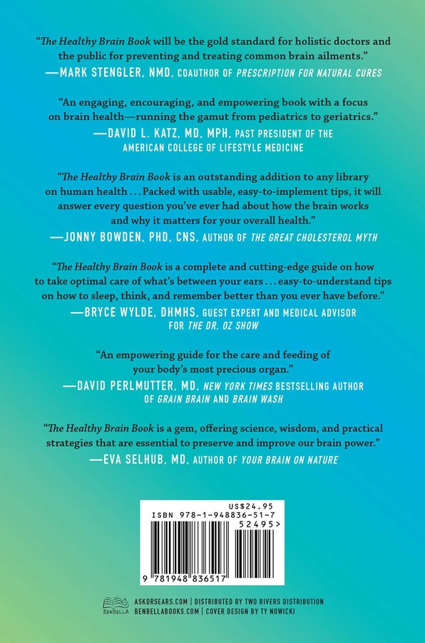 The Healthy Brain Book | Book by William Sears, Vincent M. Fortanasce ...