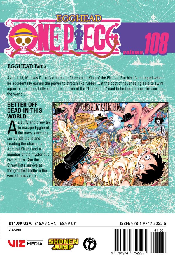 One Piece, Vol. 108 | Book by Eiichiro Oda | Official Publisher Page | Simon & Schuster Canada