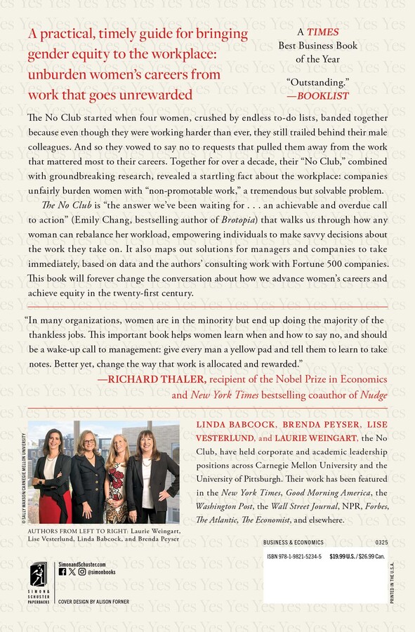 The No Club | Book by Linda Babcock, Brenda Peyser, Lise Vesterlund ...