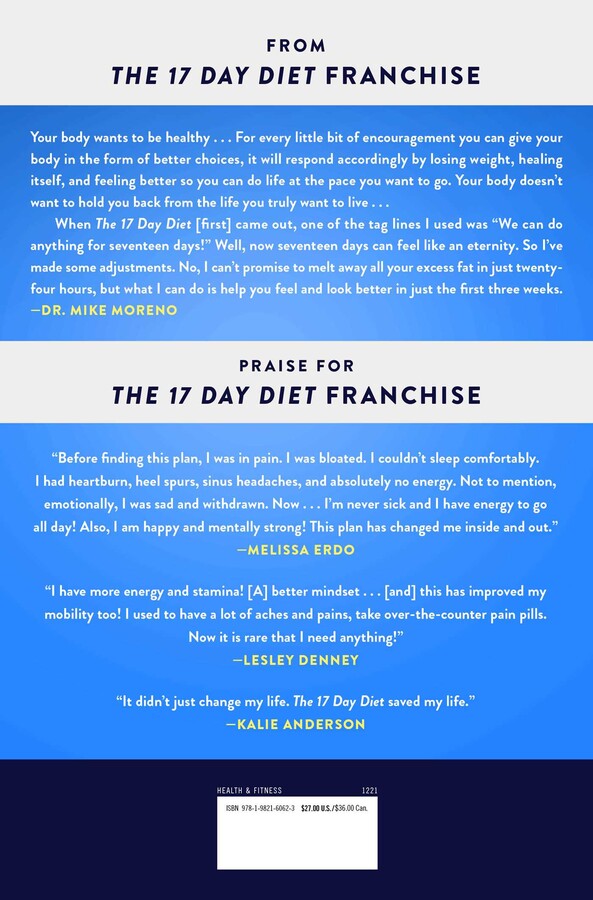 The 17 Day Kickstart Diet Book By Mike Moreno Official Publisher 
