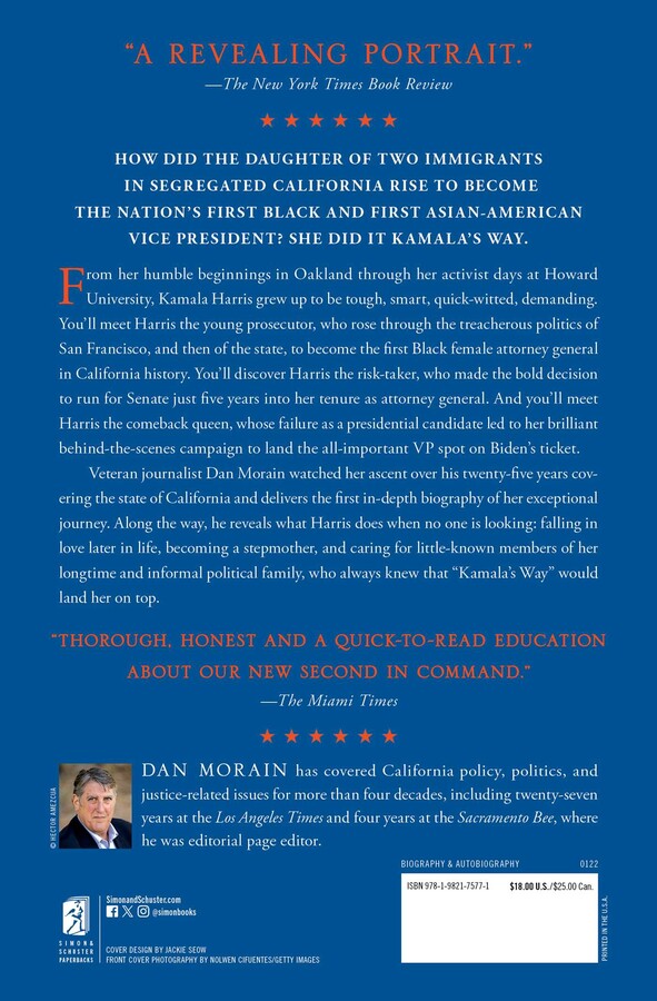 Kamala's Way | Book by Dan Morain | Official Publisher Page | Simon ...