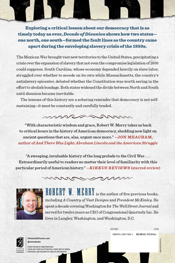 Decade of Disunion | Book by Robert W. Merry | Official Publisher Page ...