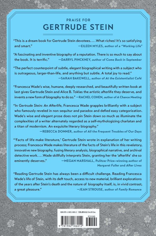 Gertrude Stein | Book by Francesca Wade | Official Publisher Page | Simon & Schuster