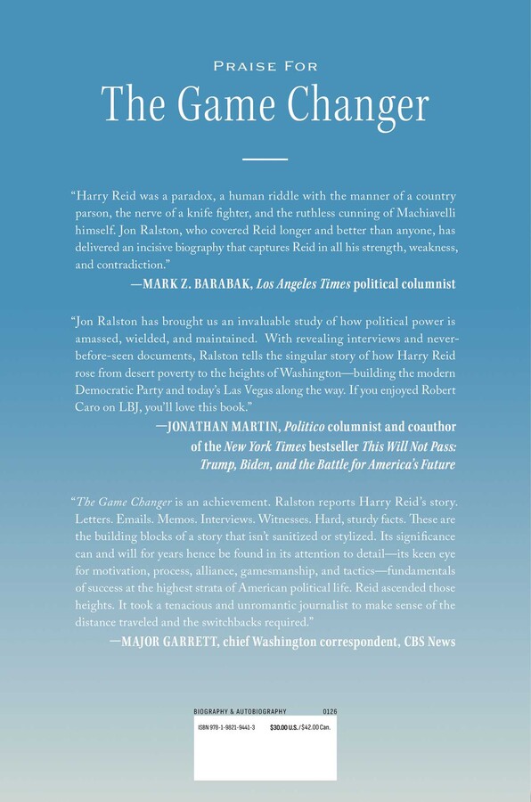 The Game Changer | Book by Jon Ralston | Official Publisher Page ...