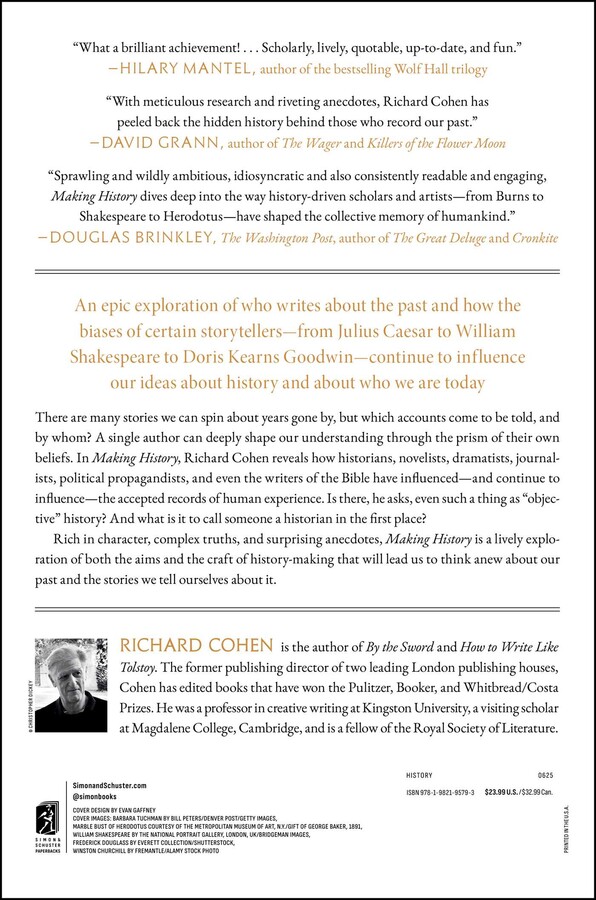 Making History | Book by Richard Cohen | Official Publisher Page ...