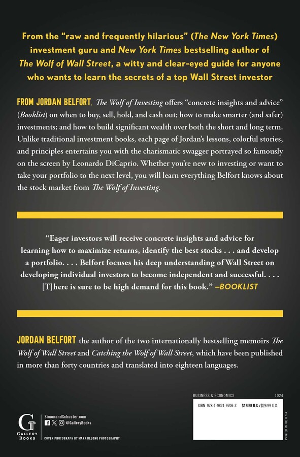 The Wolf of Investing | Book by Jordan Belfort | Official Publisher Page | Simon & Schuster