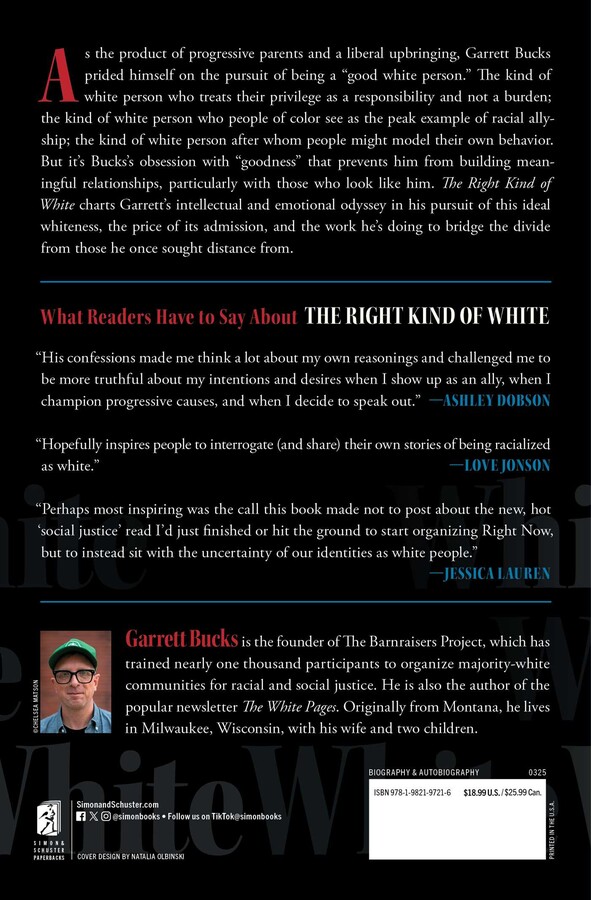 The Right Kind of White | Book by Garrett Bucks | Official Publisher ...