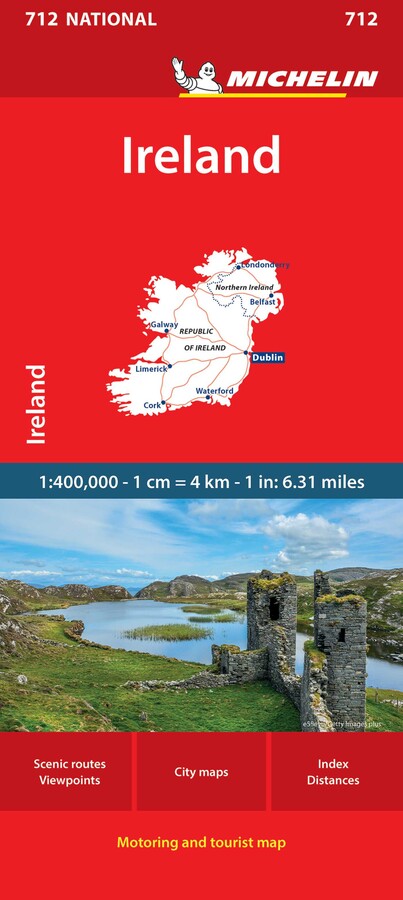 Michelin Ireland Map 712 - Book Summary & Video | Official Publisher ...