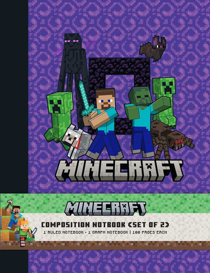 Minecraft Composition Notebook Set (Set of 2) | Book by Insight ...