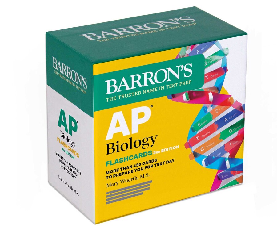 AP Biology Flashcards, Third Edition: Up-to-Date Review (Barron's AP ...