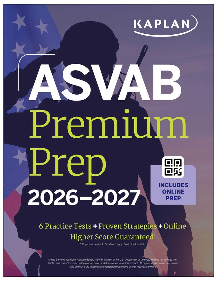 ASVAB Premium Prep 2026-2027 | Book by Kaplan Test Prep | Official ...
